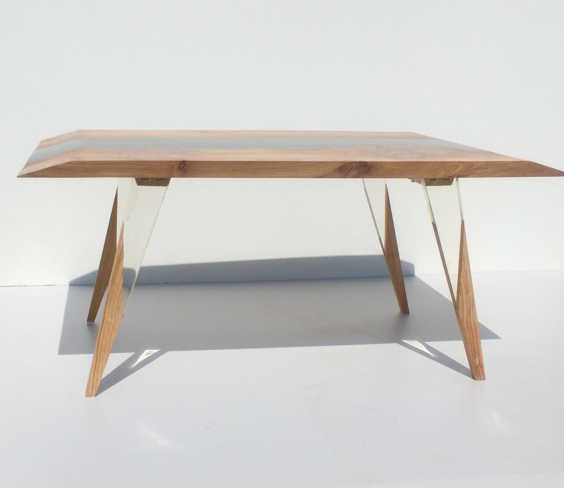 Table rivière "Amazonia" — kanopee design, Frêne olivier